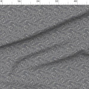 Quails Fabric - Gambel's Quail Grey by Els Vlieger - Quails Birds Fowl ...