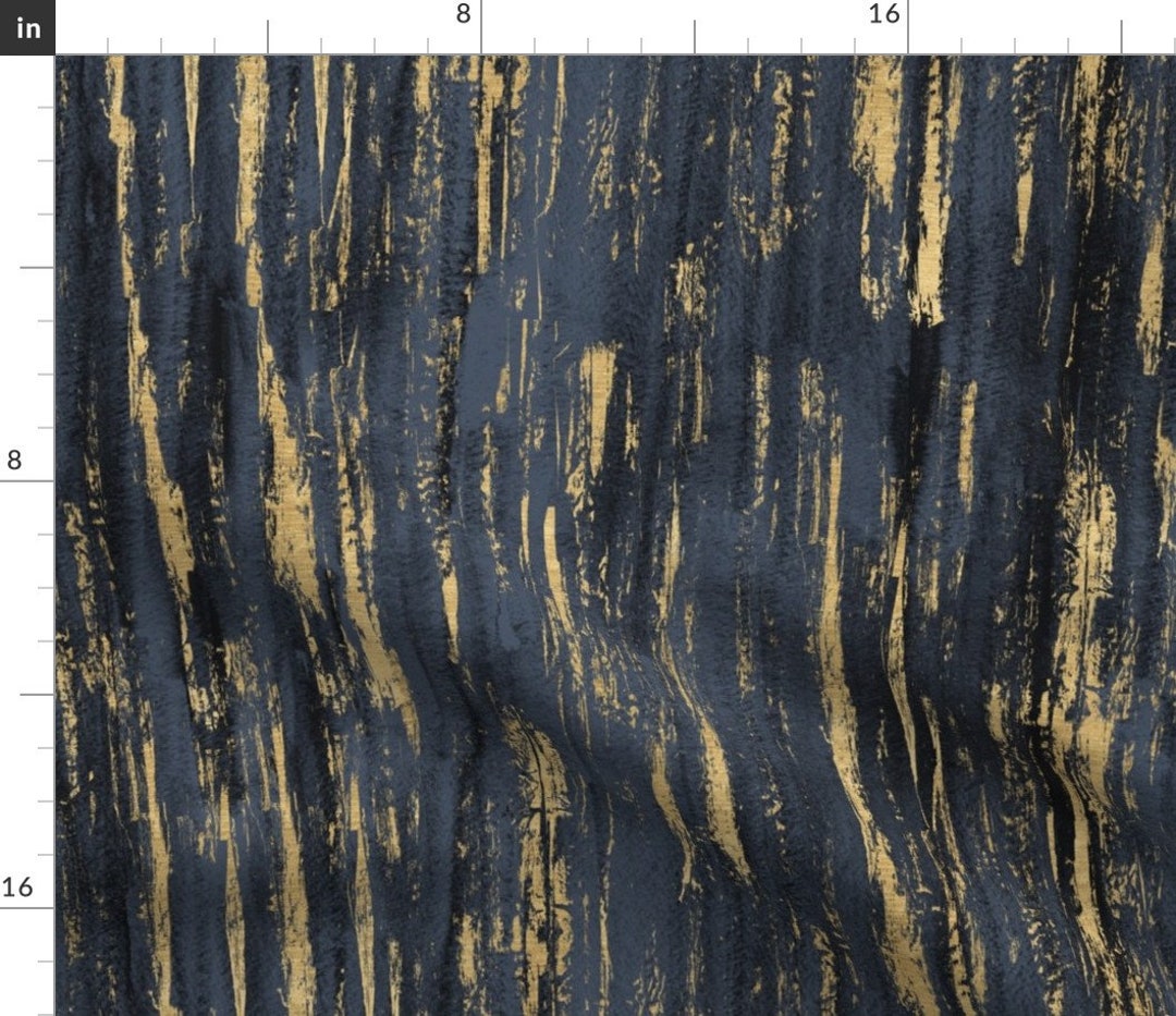 Indigo Paint Strokes Fabric Painted Texture Indigo by Crystal Walen ...