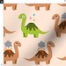 Dinosaur Fabric Volcanosaurus by Petitspixels Baby Girl Nursery Dinos ...