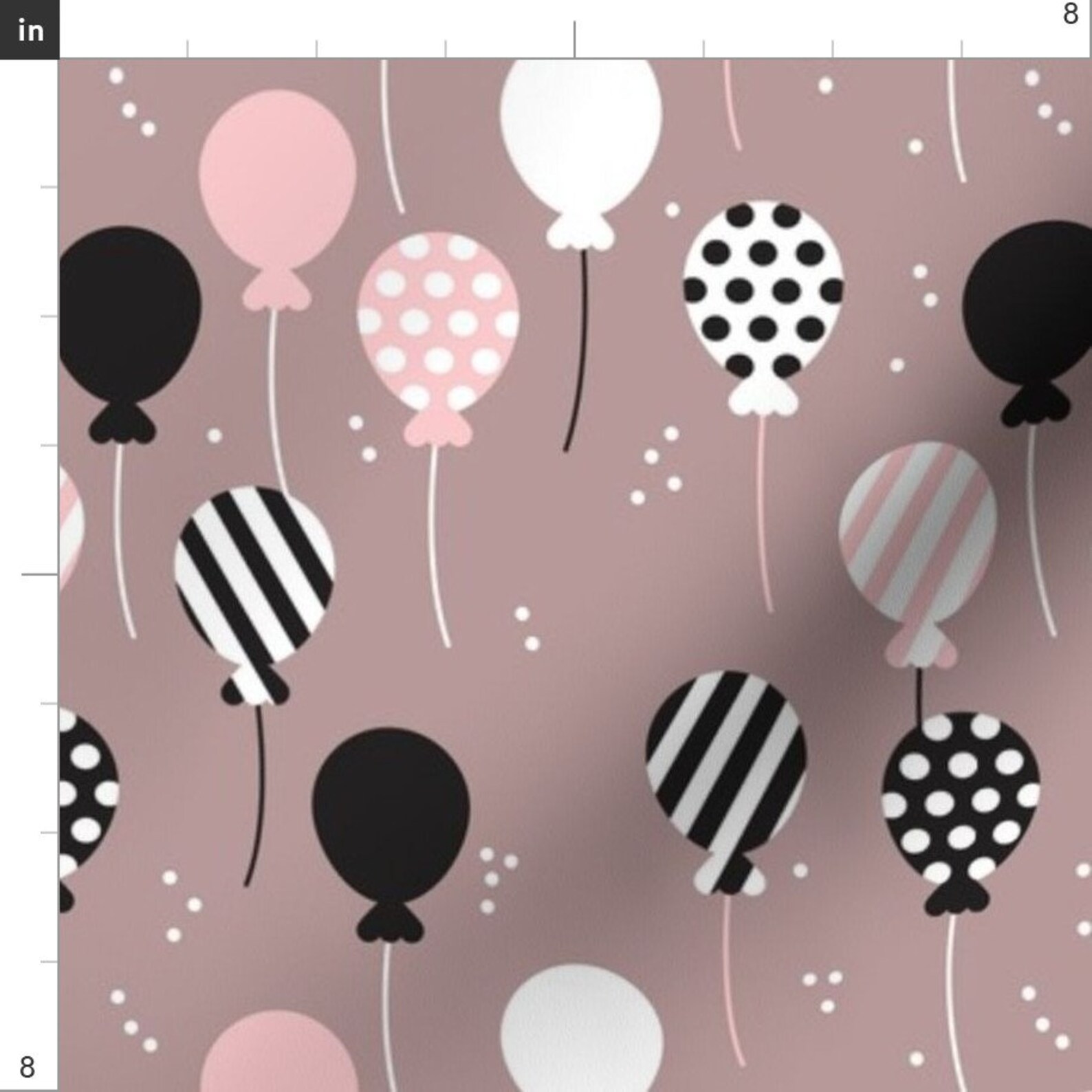 Modern Balloons Fabric Party Balloon Fun Birthday Wedding - Etsy