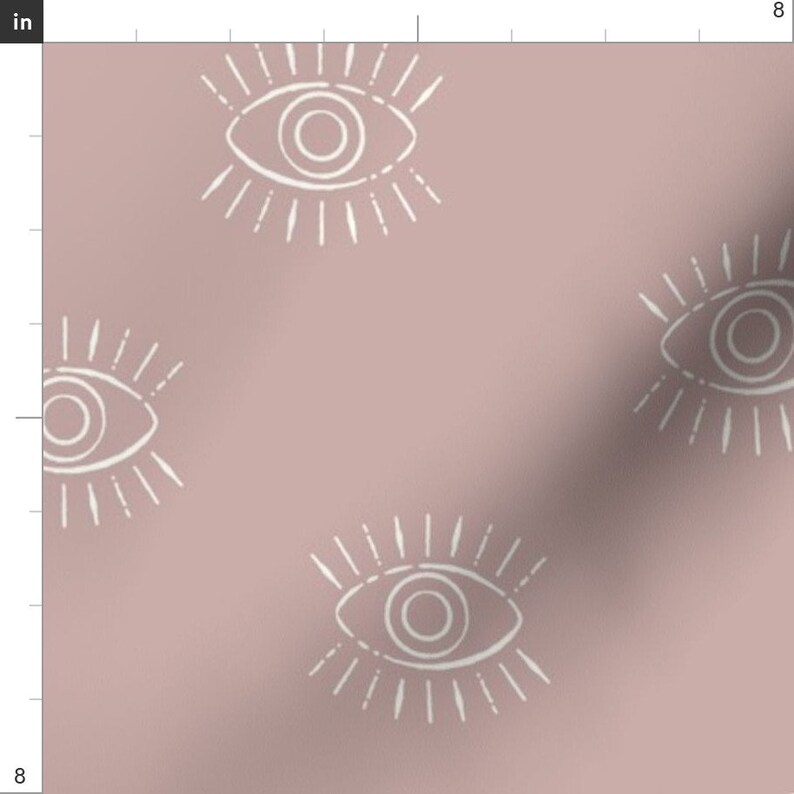 Mauve Eye Fabric Eyes Fading Rose by Littlearrowdecor - Etsy