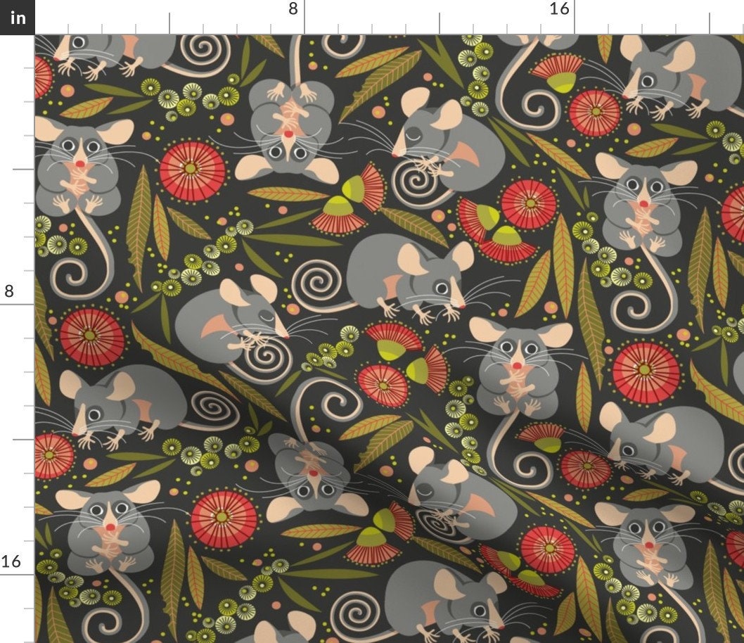 Pygmy Possum Fabric Australian Mountain Pygmy Possum by - Etsy
