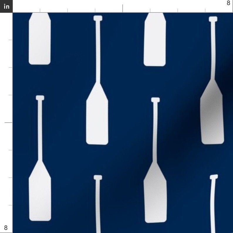 Navy and White Oar Fabric Oars // Indigo by | Etsy