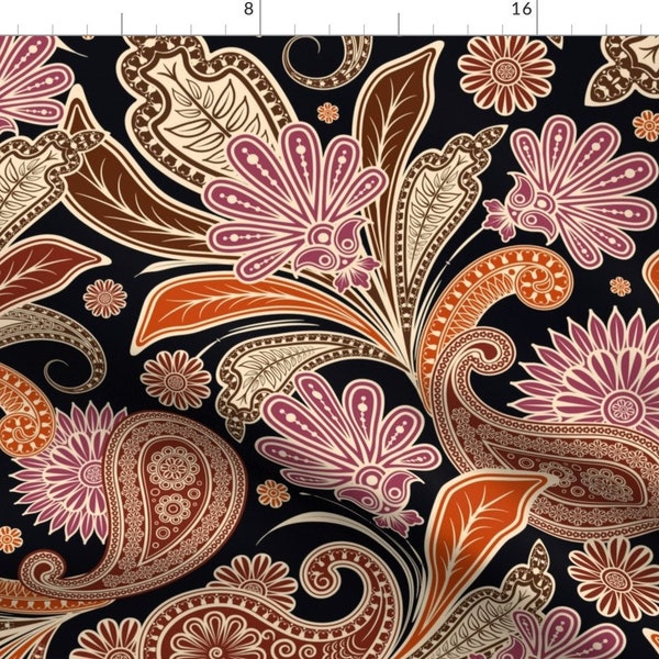 Paisley Fabric - Etsy