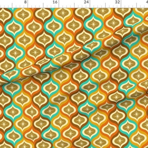 Mid Century Modern Fabric Starlite Lines by Curiouslondon Retro ...