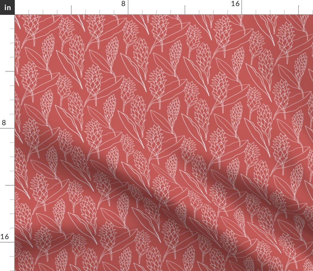 Ginger Fabric Ginger Outlines by Eternalsummerhawaii - Etsy
