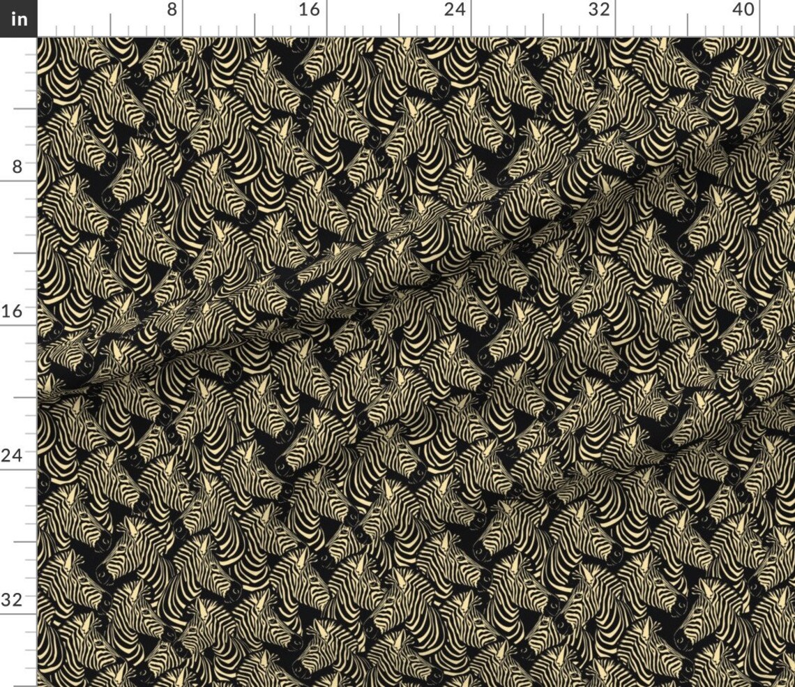 Mod Zebra Fabric Zebra Gathering by Dearchickie Zebra - Etsy