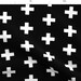 Black White Plus Signs Fabric White Crosses on Black Black Plus Signs ...