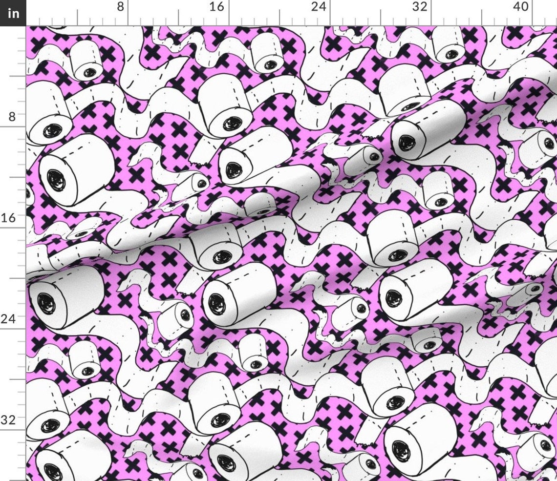 Toilet Paper Fabric Toilet by Abbieuproot Toilet Paper | Etsy