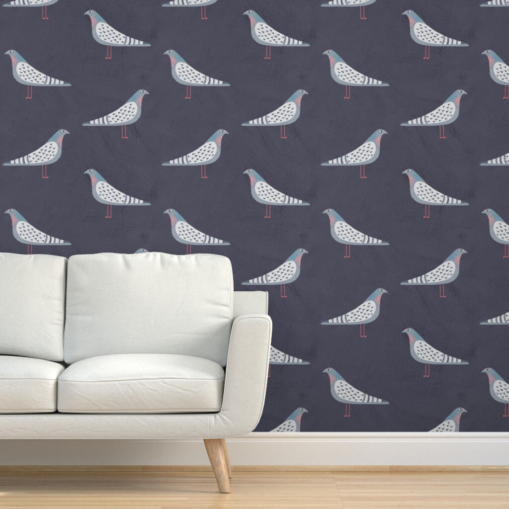 Pigeon Wallpaper Pigeons Minding Their Own Business dark | Etsy