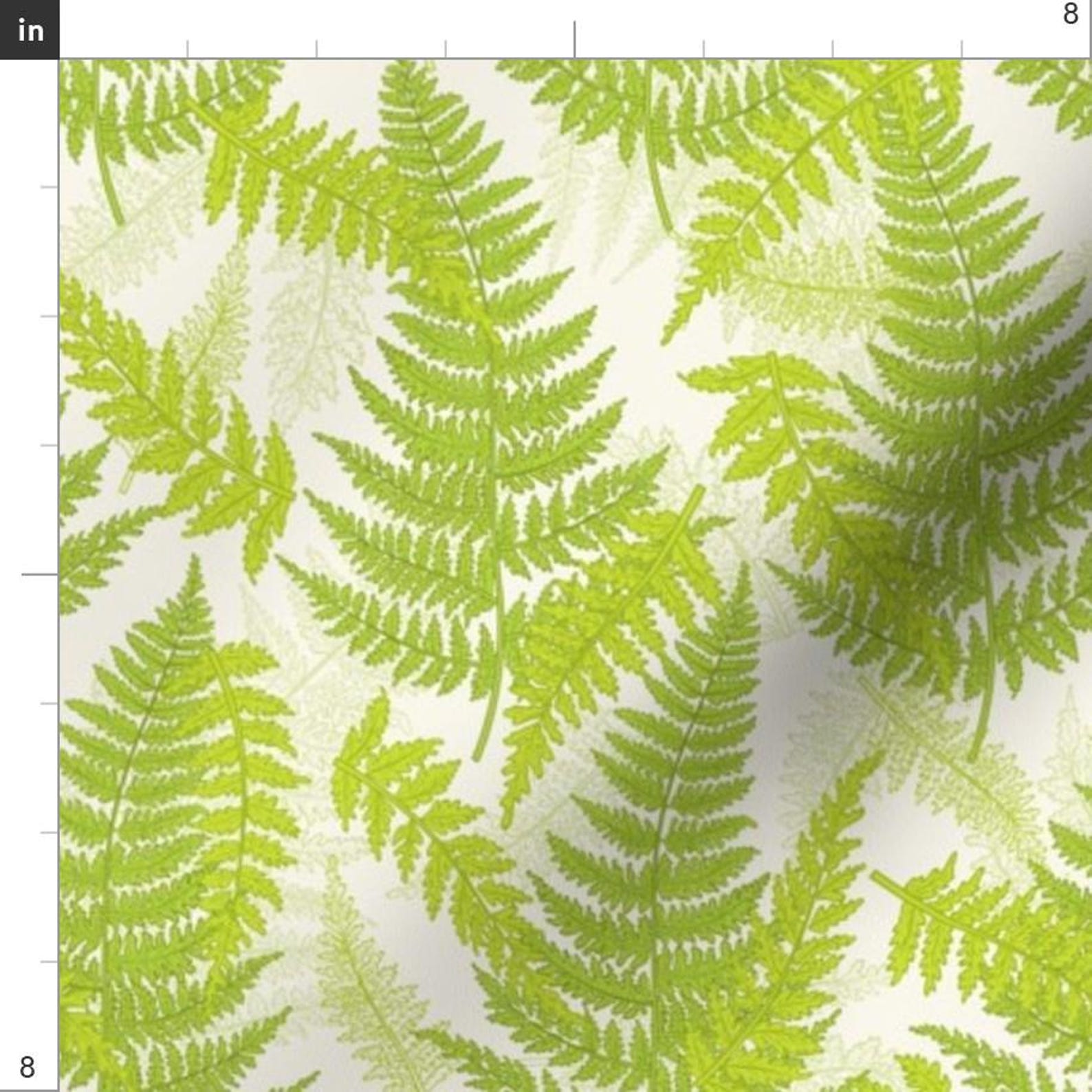 Botanical Fern Fabric - Botanical Ferns Spring by Diane555 - Summer ...