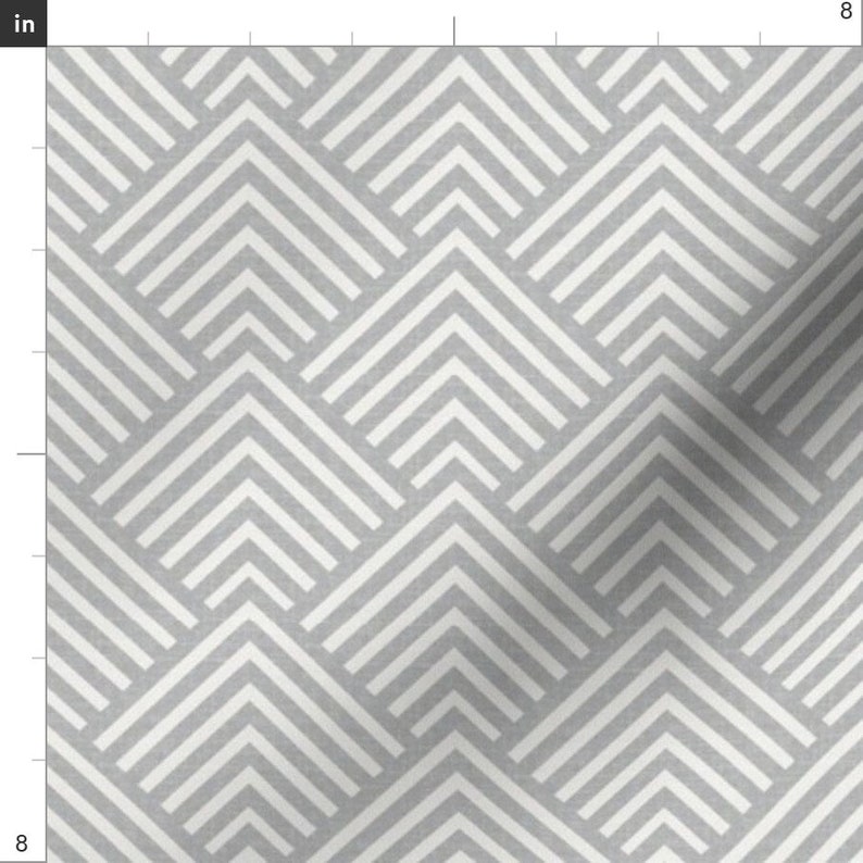 Grey and White Mod Fabric Mod Texture Gray by Kimsa - Etsy