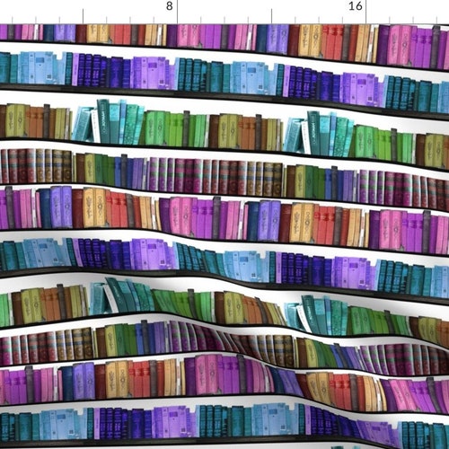 Library Books Fabric for the Love of Reading by - Etsy