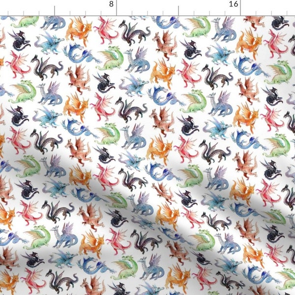 Dragon Fabric - Etsy