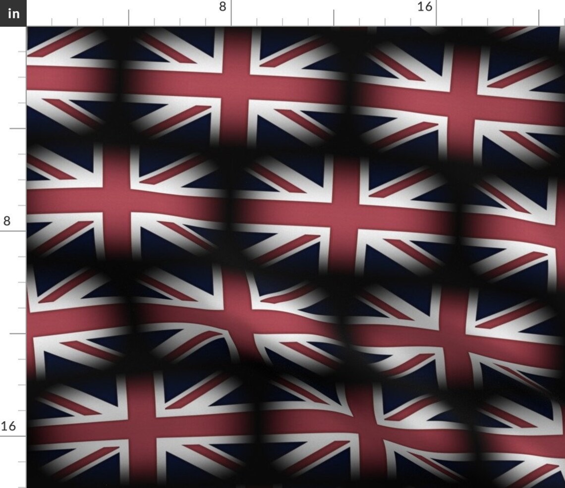 England Fabric United Kingdom Flag by Peacoquettedesigns | Etsy