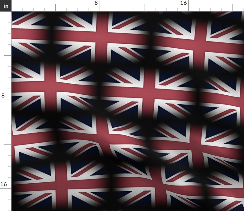 England Fabric United Kingdom Flag by Peacoquettedesigns - Etsy