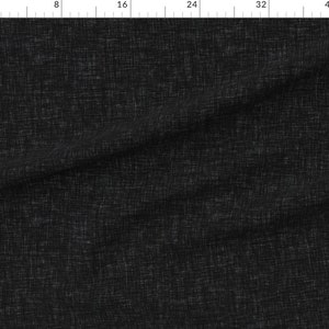 Black Linen Monochrome Heathered Fabric Midnight Linen By | Etsy