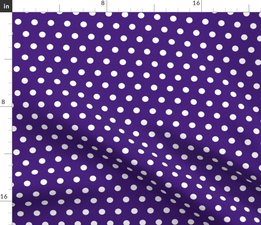 Purple Fabric Polka Dots On Purple By Littlearrowdesign | Etsy