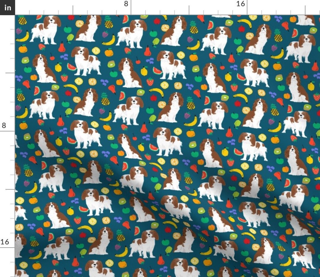Cavalier King Charles Fabric Cavalier King Charles Spaniel - Etsy