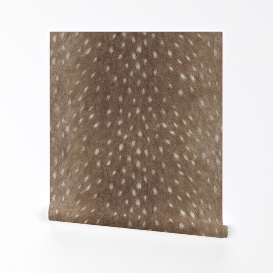 Deer Hide Wallpaper Soft Deer Hide by Willowlanetextiles Woodland ...