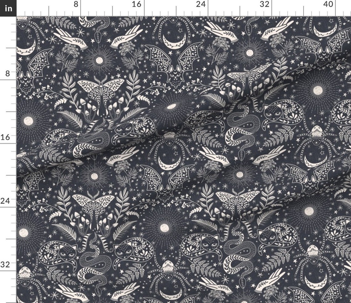 Magic Fabric Eclectic Magic Witch by Garabateo Witch - Etsy