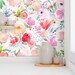 Summer Wallpaper Watercolor-floral-pattern by Innaogando - Etsy