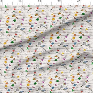 Alphabet Fabric Abc Fabric for Children by Amy Lou Who Alphabet ...