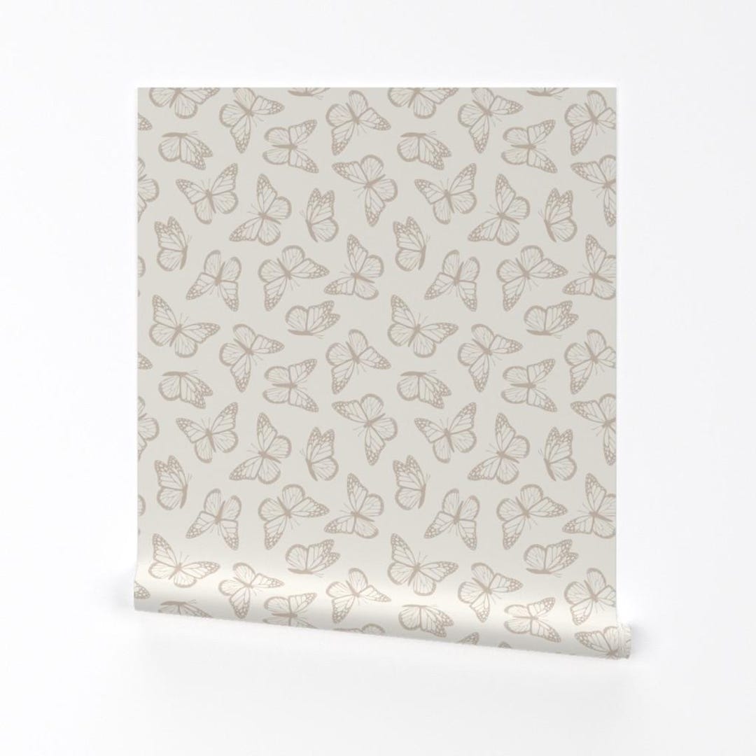 Monarch Wallpaper - Monarch Butterflies by Littlearrowdesign - Neutral ...