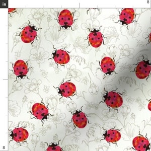 Ladybug Fabric Ladybug by Gaiamarfurt Ladybugs Insects Bugs Beetles ...