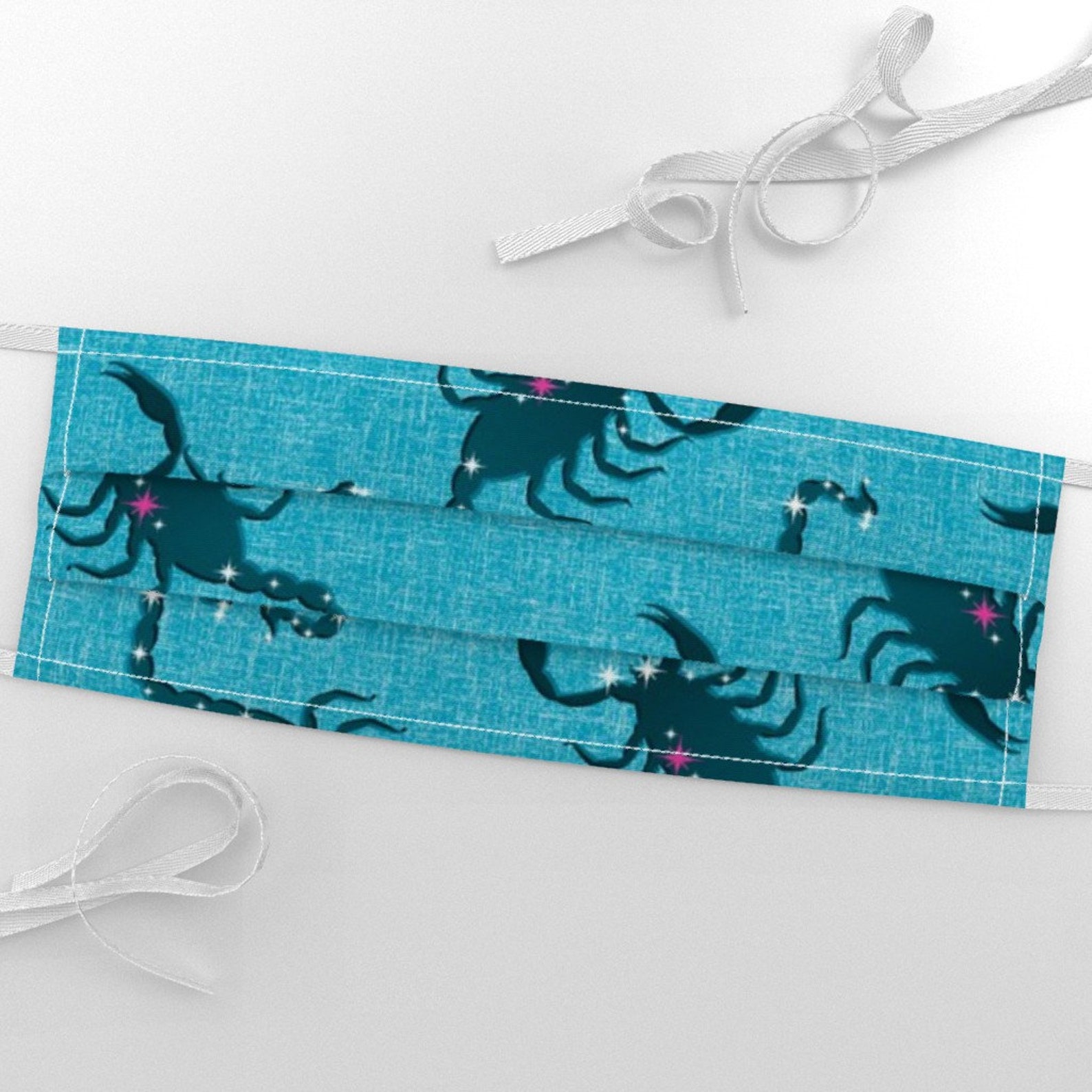 Scorpion Star Fabric the Scorpion Creeps Across the Night - Etsy