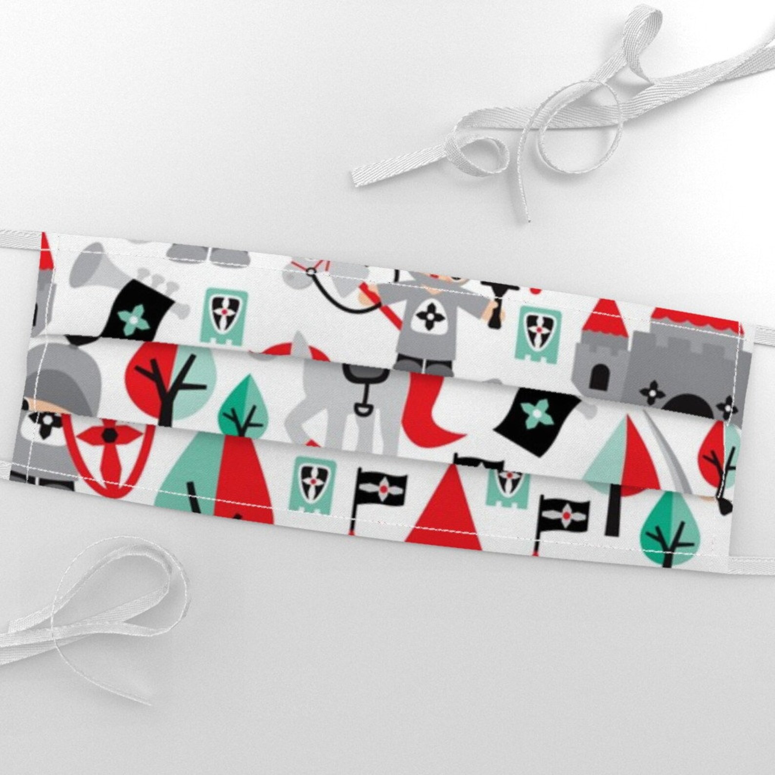 Knight Fabric Knight and Castle Medieval Prince and Horse | Etsy