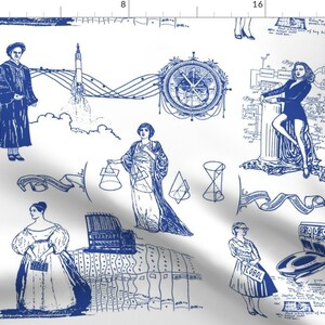 Computer Science Fabric Women of Computer Science Toile by - Etsy