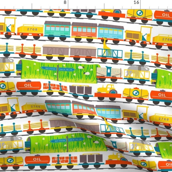 Train Fabric - Etsy