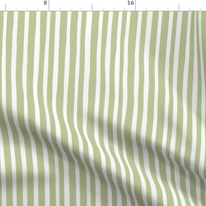 Sage Green Upholstery Fabric Sage Stripe by Wildbasile Neutral Green ...