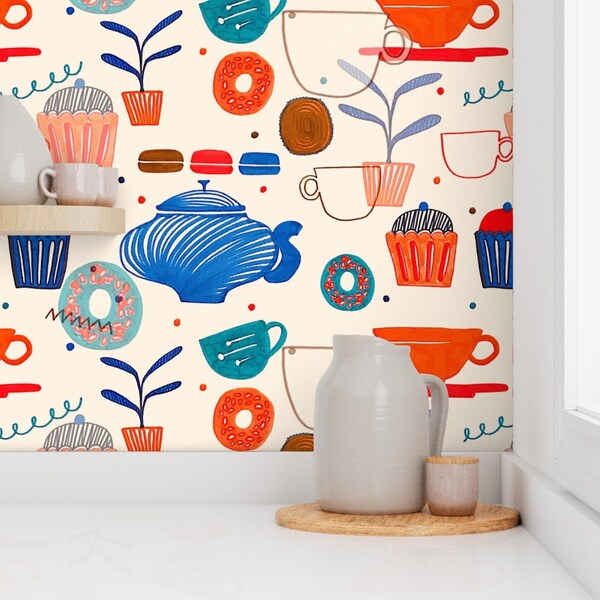 Cafe Wallpaper - Etsy