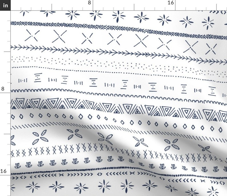 Boho Fabric Boho Print by Shelbyallison Boho Cotton Fabric - Etsy