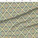 Boho Tile Decor Fabric Bohemian Tile Yellow by Fernlesliestudio ...