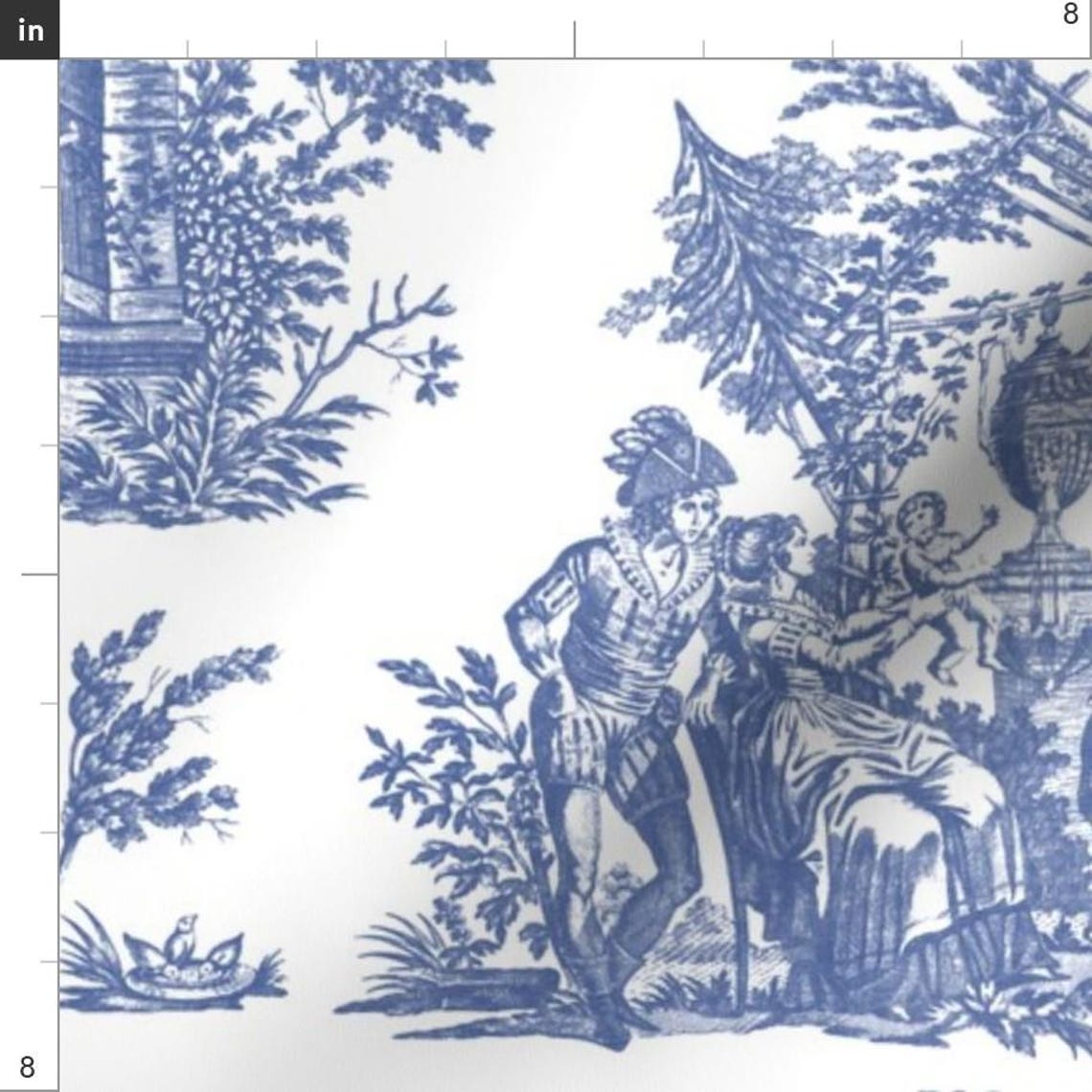 Traditional Toile Upholstery Fabric- Toile by Peacoquettedesigns ...
