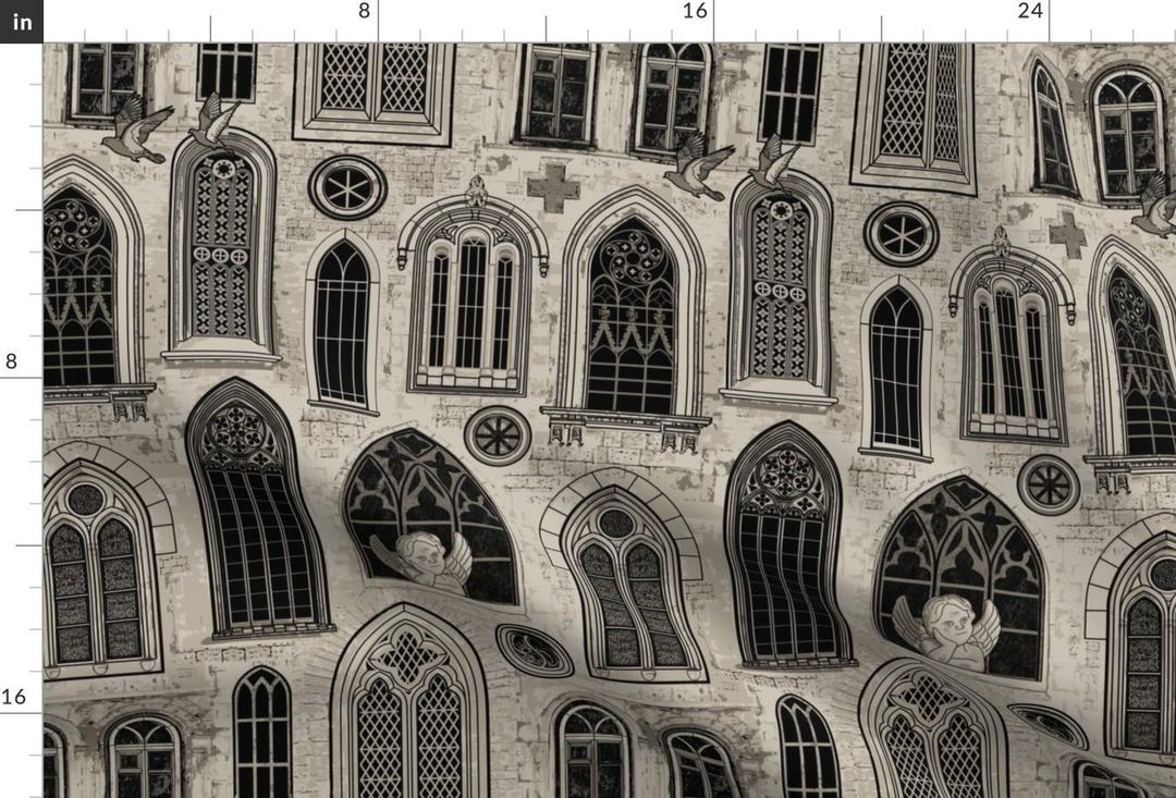 Windows Fabric Medieval Gothic Church Windows by Mariafaithgarcia ...
