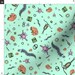 Microorganisms Fabric - Microscopic Animals by Nemki - Microscopic ...