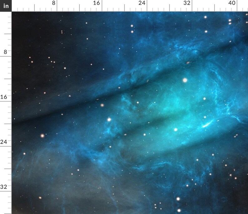 Orion Fabric Blue Orion Galaxy by Mamastaumps Orion Galaxy | Etsy