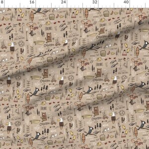 Colorado Fabric - Colorado - Brown by Mulberry_tree - Colorado Cotton ...