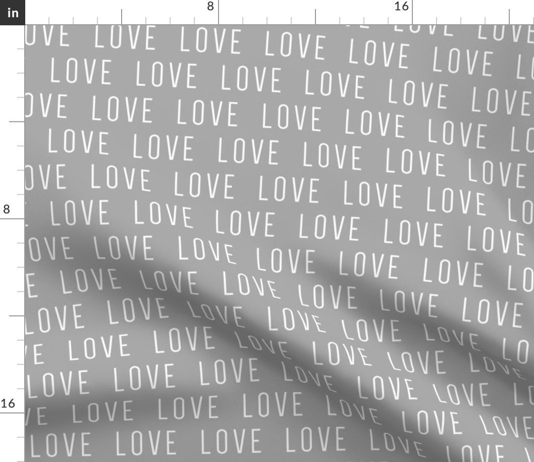 Love Fabric Love // Grey by Littlearrowdesign Love - Etsy
