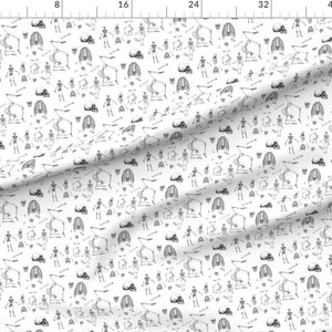 Bones Fabric Skeletons Oh My by Mischievousdesign Human Skeleton Bone ...