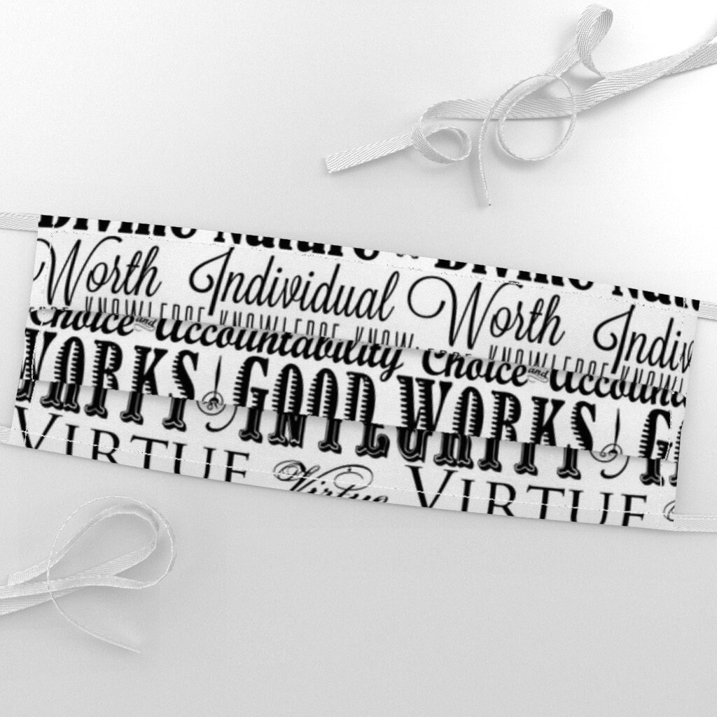 Mormon Fabric Fabric Lds Young Women Values Subway Art - Etsy