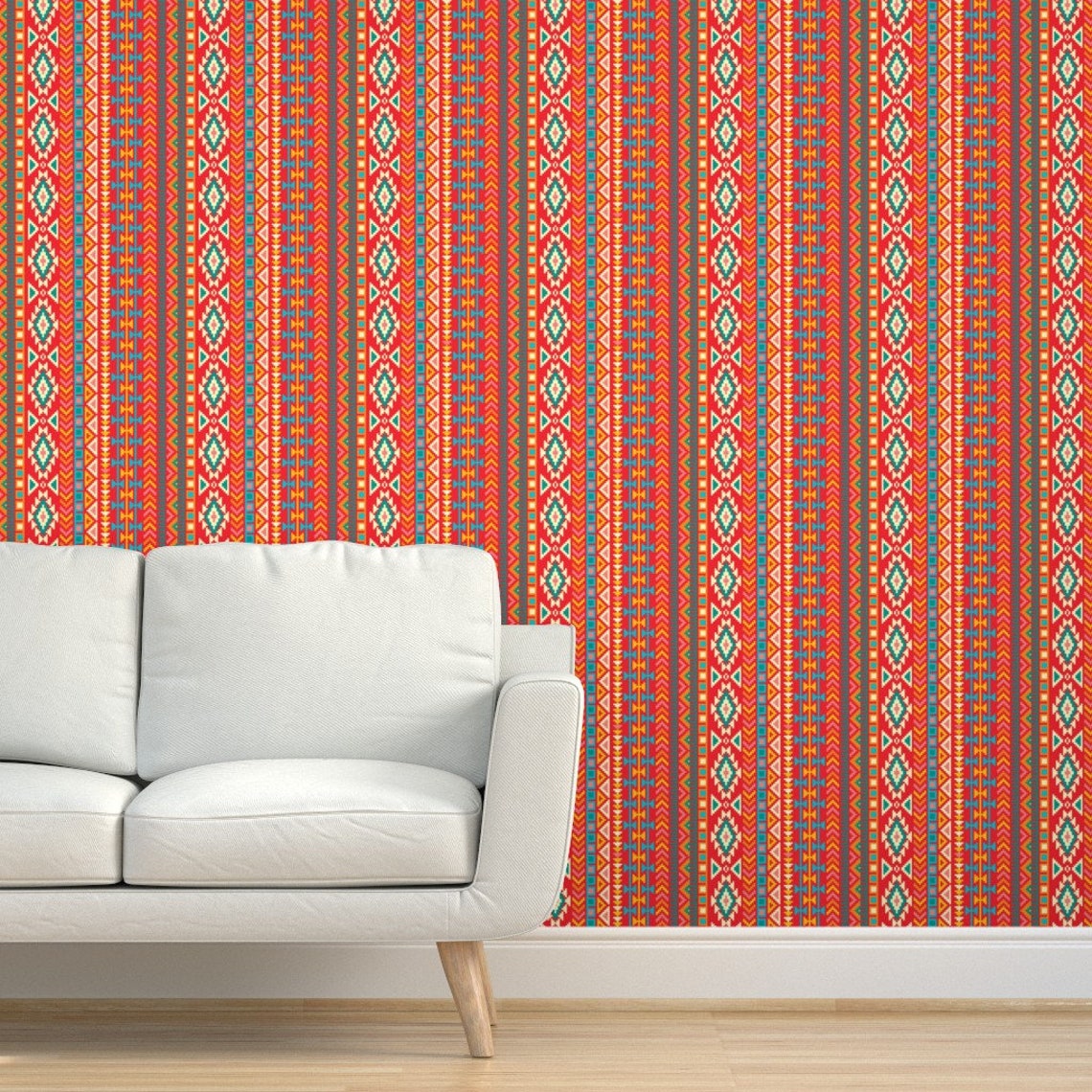 Southwest Wallpaper Aztec Tribal Native American Mexican by - Etsy