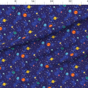 Solar System Fabric Our Solar System by Robyriker Geeky - Etsy