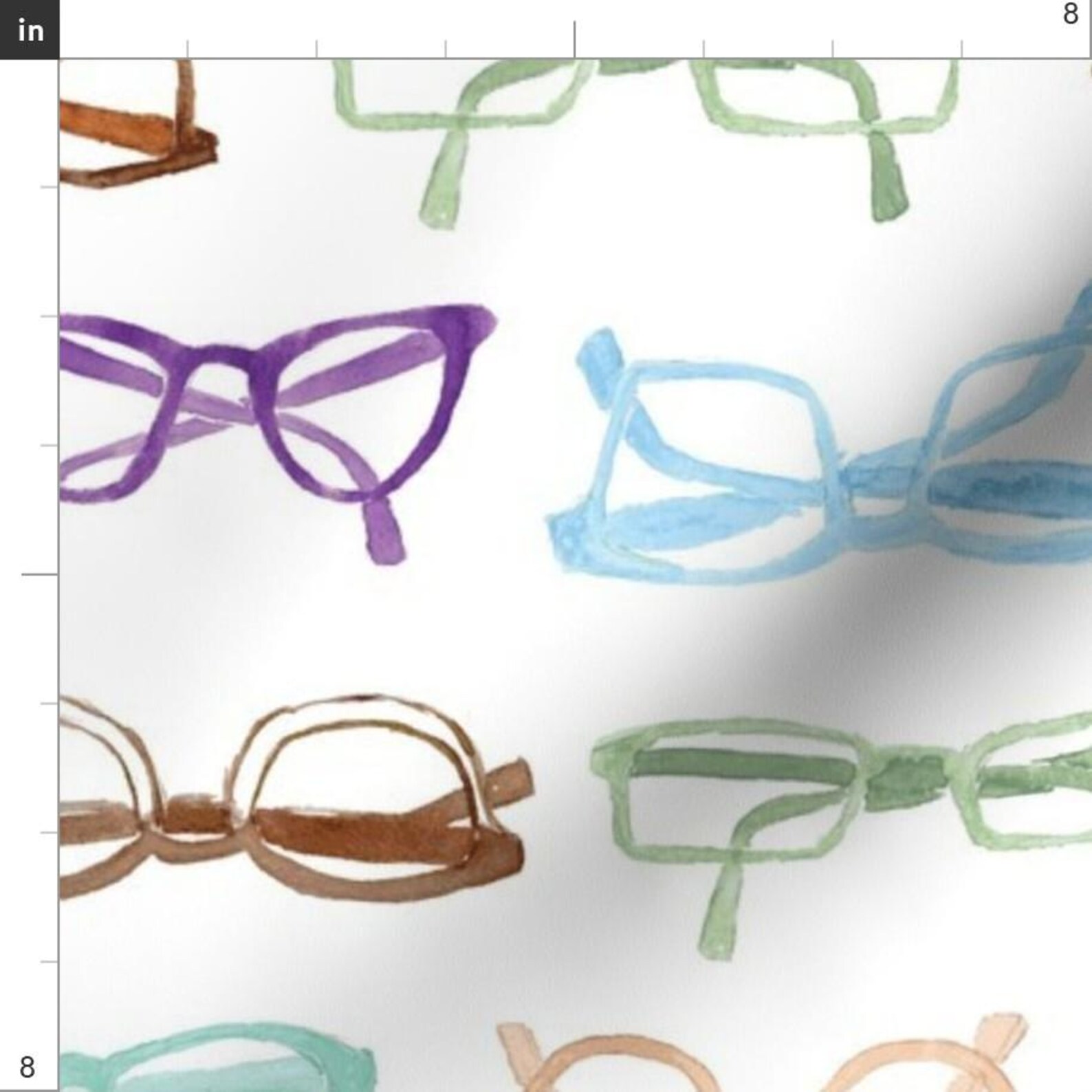 Eye Glasses Fabric - Glasses by Lprspr - Eyeglasses Four Eyes Nerdy ...