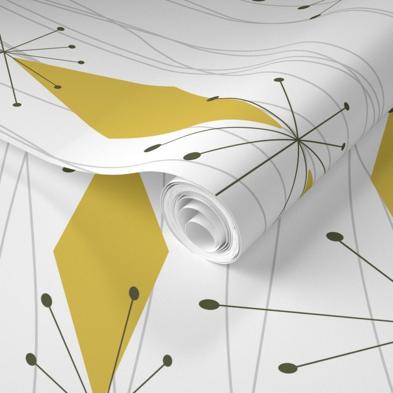 Atomic Wallpaper 60s by Themadcraftduckie Atomic Geo - Etsy