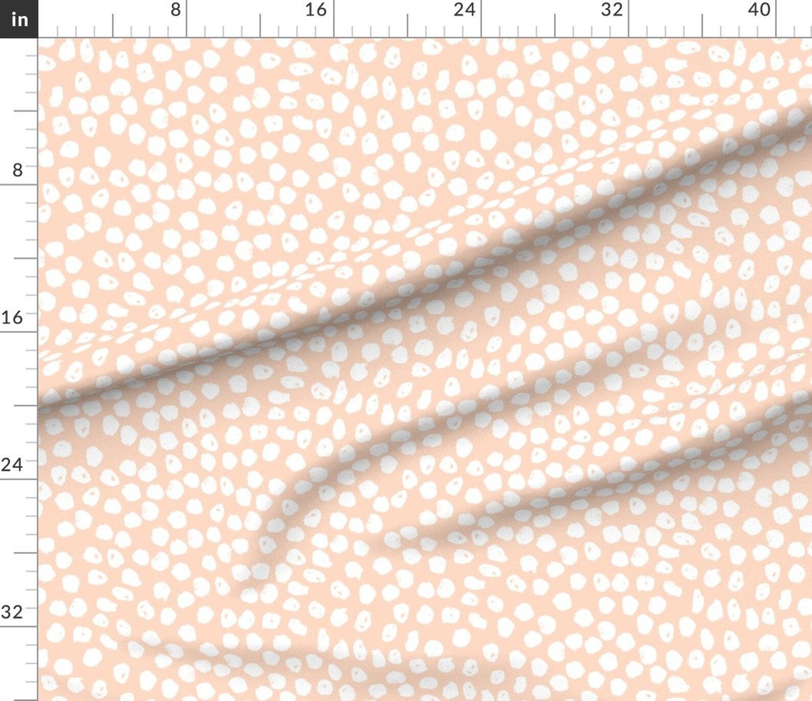 Spot Fabric Inky Spots // Blush Girly Cute by Andrea Lauren - Etsy